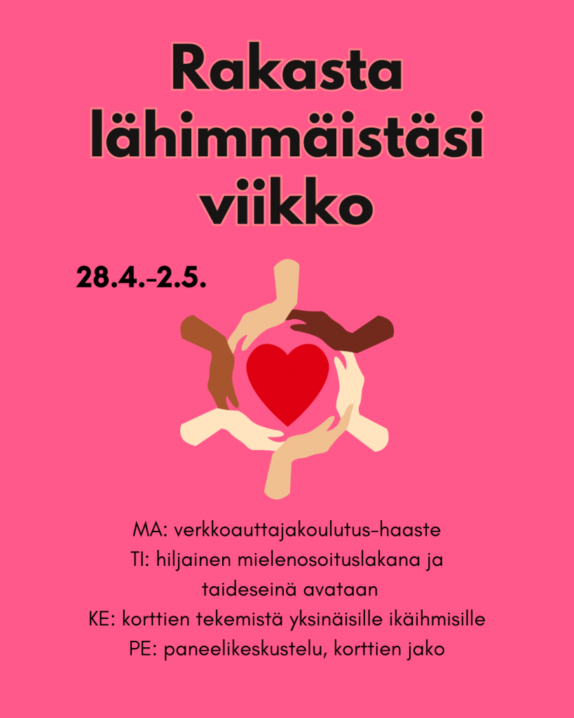 Viikko 18: Rakasta lähimmäistäsi -viikko – Kerttulin lukio
